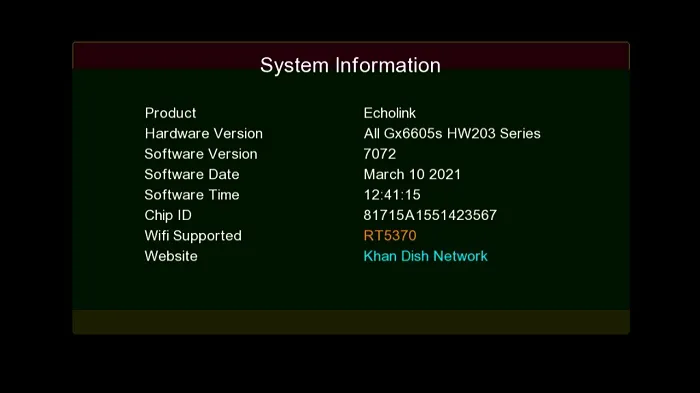 Gx6605s HW203 All Hardware Software 2024 with Green theme