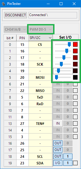 PinTester CS PWM For Ch341a/b & AsProgrammer