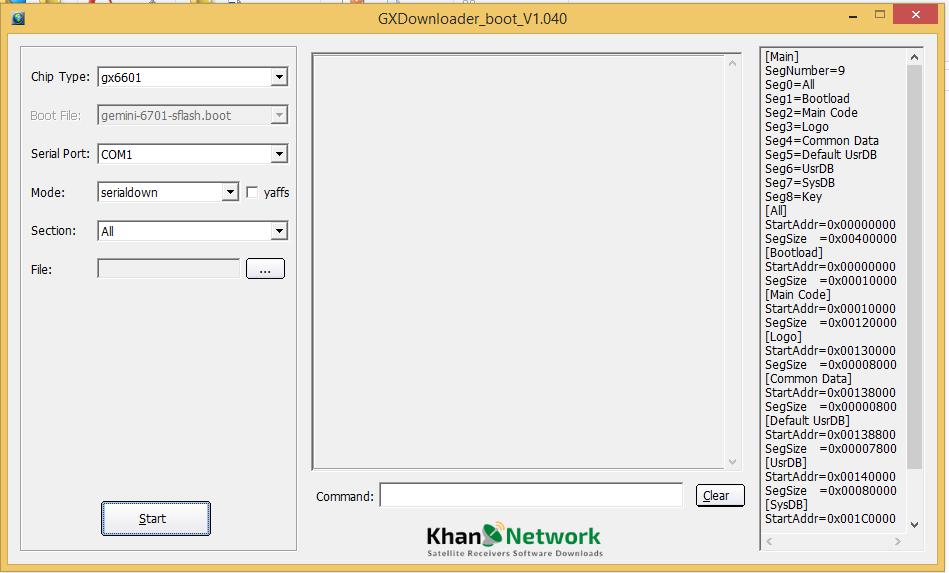 CRISTOR THUNDER TH500 RS232 LOADER TOOL